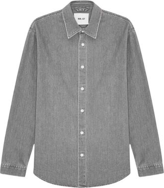 Nn.07 Casper Shirt - - Shirts - Herren - Grau - XL