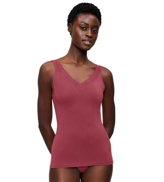 Triumph Womens Feel of Modal Tank Top Undershirt, Sweet Marsala, X-Large