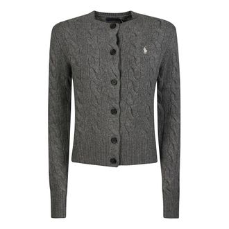 Polo Ralph Lauren Woll- und Kaschmir-Zopfstrick-Cardigan - - Knitwear - Damen - Grau - M