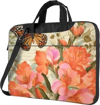 Generic Sac vintage pour ordinateur portable de 15,6 pouces avec bandouli&egrave;re - Housse de protection antichoc pour ordinateur portable de 15,6 - Pour homme et 