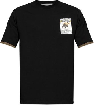 Iceberg Homme, Tops, Noir, Taille: 2XL T-Shirt Imprim&eacute;