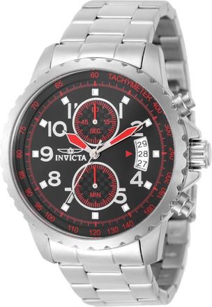 Invicta Specialty 50688 Herrenuhr - Quarzwerk - Edelstahl mit schwarzem Zifferblatt - 45 mm