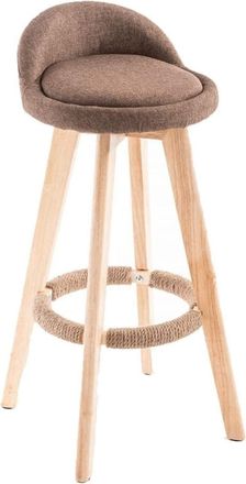 Generic Moderne Barhocker, Hochst&uuml;hle, Massivholz-Hochhocker, Barst&uuml;hle mit nordischer R&uuml;ckenlehne / 37 x 37 x 73 cm
