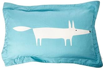 Scion Mr Fox Oxford Kissenbezug, Blaugrün, 74 x 48 cm