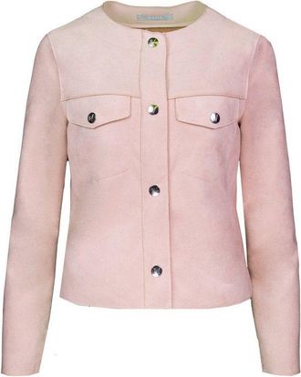 bianca Kurzjacke KATHI in cooler Veloursleder-Optik