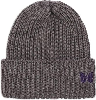 Needles unisex, Accessoires, Gris, Taille: ONE Size Watch Bonnet en laine m&eacute;rinos