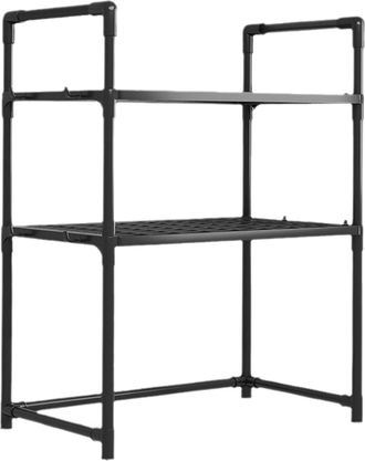 Generico Mikrowellenhalterung - verstellbarer Mikrowellenst&auml;nder | Robuste Aufbewahrung f&uuml;r Geschirr von C-Utensilien | Mikrowellenst&auml;nder zur Aufbewahrung auf