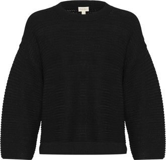 Part Two Part Two Damen Gelikanpw Female Regular Fit Cropped Sleeve Pullover, Schwarz, XL