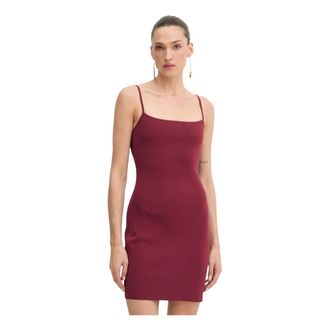 Michael Kors Femme, Robes, Rouge, Taille: 42 FR Robe en maille stretch