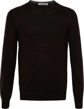 La Fileria Pullover aus Schurwolle - - Knitwear - Herren - Braun - 4XL