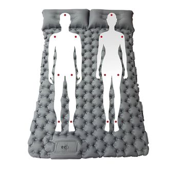 Generic Camping Ismatte selbstk&uuml;hlend, doppelte Campingmatratze, Luftcamping, ultraleicht, aufblasbare Luftmatratze, mit Fu&szlig;pumpe, ultraleicht, Campingmatte