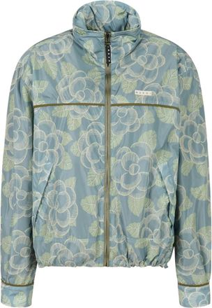 Marni Jacke mit Blumenmuster - Blau