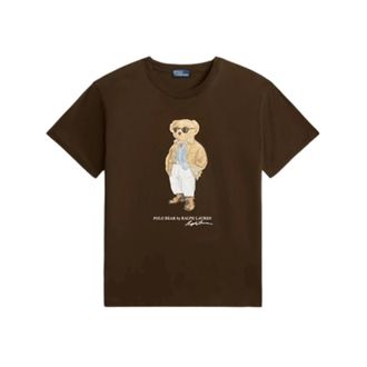 Ralph Lauren Femme, Tops, Brun, Taille: 42 FR T-shirt Polo Bear