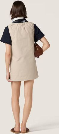 Miu Miu Logo-Embroidered Tank Top - Cream