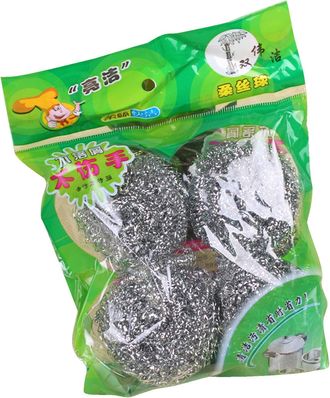 Generic Schrubberkugel, Stahldraht Kugel Kugel f&uuml;r Stahlschw&auml;mme, Kugel, Sp&uuml;lmaschine, Stahlwollschwamm zum Entfernen von starkem Schmutz, Fett aus T&ouml;pfen