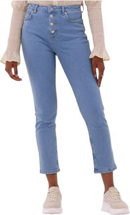 NA-KD Knopf Skinny Jeans Blau - - Jeans - Damen - Blau - XS
