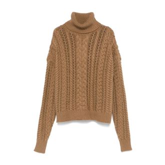 Ralph Lauren Furqan Long Sleeve Pullover - - Knitwear - Damen - Braun - L