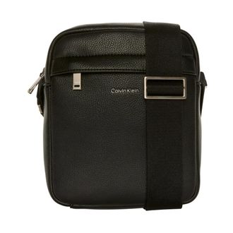 Calvin Klein Raised Reporter Umh&auml;ngetasche - - Bags - Herren - Schwarzk - ONE SIZE