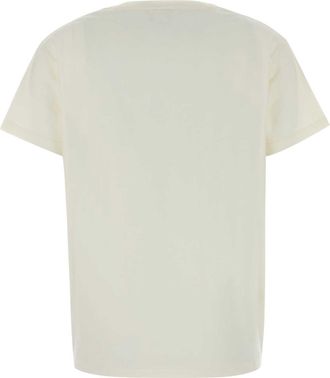 Chlo&eacute; Cherry Heart-Print Cotton T-Shirt - White