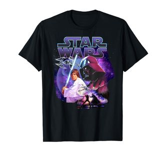 Star Wars Vader & Luke Galaxy Battle T-Shirt