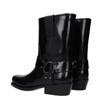 Valentino Garavani Studded Leather Boots - Black