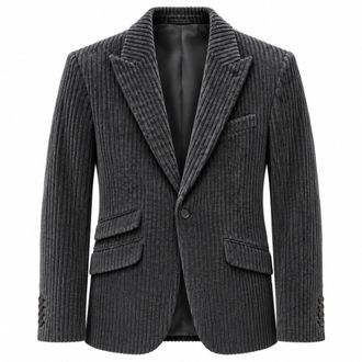 Dolce & Gabbana Veste en velours c&ocirc;tel&eacute; - Homme - Vestes - Noir - Taille: M
