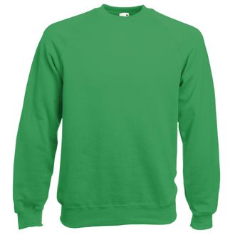 Fruit Of The Loom Classic Raglan Sweat Herren Neu, Farbe:maigrün, Größe:S
