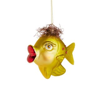 Butlers Weihnachtskugel Fisch Locken Hang ON | Christbaumkugel Glas, Weihnachtsbaumschmuck lustig, kreative Baumschmuck f&uuml;r Weihnachten, Weihnachtsdeko f&uuml;r Gi