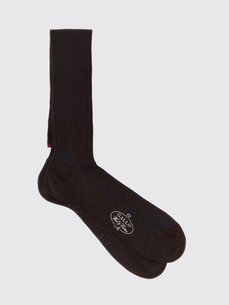 Gallo Chaussettes hautes c&ocirc;tel&eacute;es en m&eacute;lange de laine et de coton avec logo imprim&eacute; sur le pied