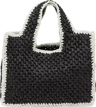Usha Handtasche Handtasche Frauen schwarz-wei&szlig;