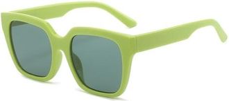 Generic Lunettes De Soleil Carr&eacute;es &Agrave; Grande Monture For Hommes, For Lext&eacute;rieur, Les Vacances, La Conduite(Green)