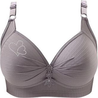 Generic Uwdiohq Vente Flash du Jour Et Soldes Soutien Gorge sans Armature 105G Brassiere Bretelle Emboitant avec Attache Devant Brassi&egrave;re Push Up Femme Debard