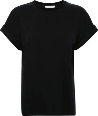 Victoria Beckham Femme, Tops, Noir, Taille: 40 FR Short Sleeve Chemises