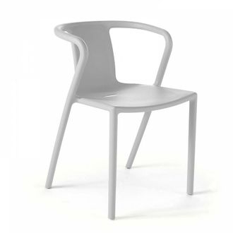 Oviala Oviala - Lot de 4 chaises plastique blanc