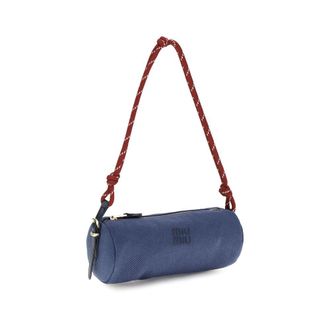 Miu Miu Womens Blue Cotton Wallet Bag