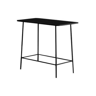 Vente-Unique Table haute de jardin L.120 cm en m&eacute;tal - Noir - MIRMANDE de MYLIA
