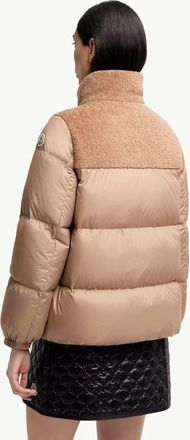 Moncler Quilted Down Down Jacket - Beige