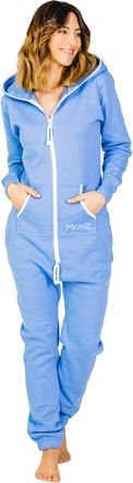 Moniz Damen Jumpsuit, Onesie, Overall (graublau, XL)