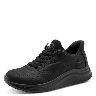 Tamaris Comfort Damen Step IN Sneaker flach zum Schlupfen Sportlich, Schwarz (Black), 40 EU