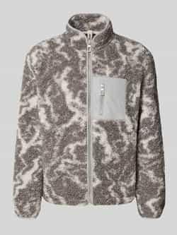 Only & Sons Regular Fit Teddyfell-Jacke mit Allover-Muster Modell JAIMY