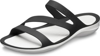 Crocs Herren Swiftwater Sandal W Sandalen, Black/White, 37/38 EU