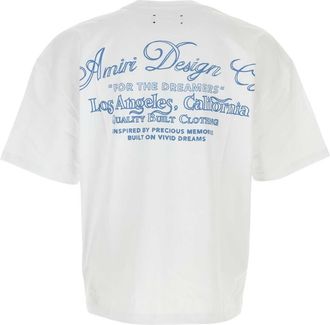 Amiri Logo-Embroidered T-Shirt - White