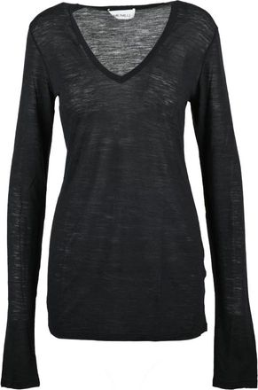 Meimeij Femme, Pulls, Noir, Taille: 42 FR Sottogiacca Garzato