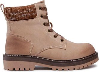 Clara Barson Schn&uuml;rstiefeletten WS2911-03 Beige