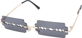 Valiclud Lunettes de Soleil Creuses de Lame L&eacute;g&egrave;res et Confortables Couleur Gris C1 pour F&ecirc;tes S&eacute;ances Photo et D&eacute;coration Originale des Yeux