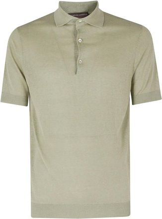 FILIPPO DE LAURENTIIS Homme, Pulls, Vert, Taille: M Polo Seta Lino