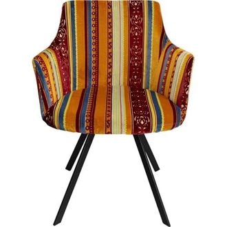 Kare Design Design Drehstuhl Lady Loco Very British, Mehrfarbig, Esszimmerstuhl, Esszimmer, Wohnzimmer, Drehbar, 83x62x57 cm (H/B/T)