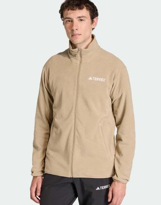 adidas adidas Performance - Multi Essentials - Veste en polaire zipp&eacute;e - Cargo Blanch-Neutre