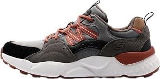 Skechers Mens Bendino Dormer Trainers, Gray Multi Suede Nylon, 41 EU