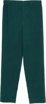 Issey Miyake Homme, Pantalons, Vert, Taille: S Pliss&egrave; Pants